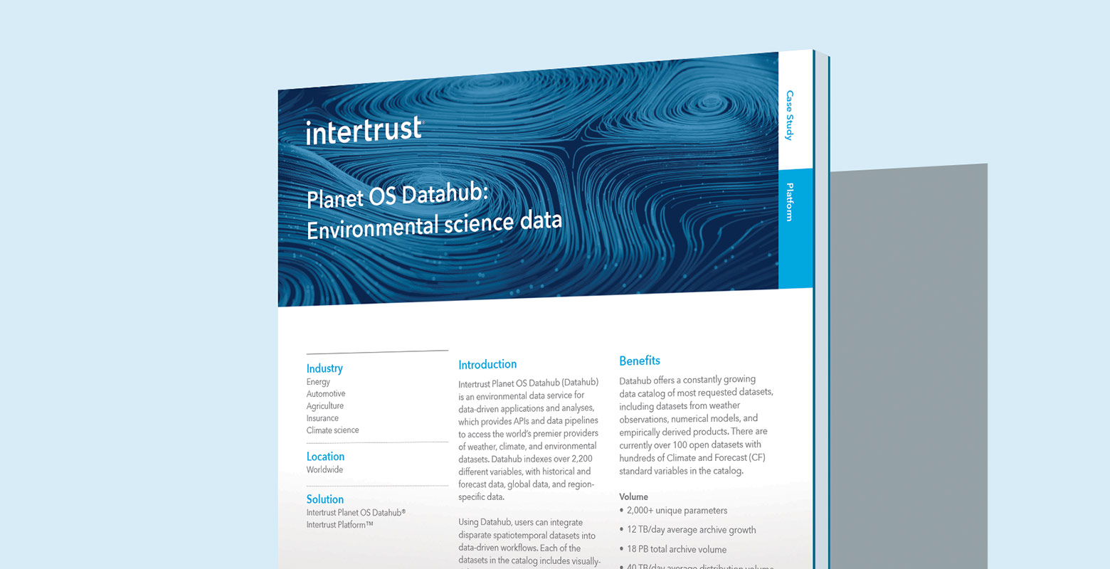 Planet Os Datahub Environmental Science Data Intertrust Technologies