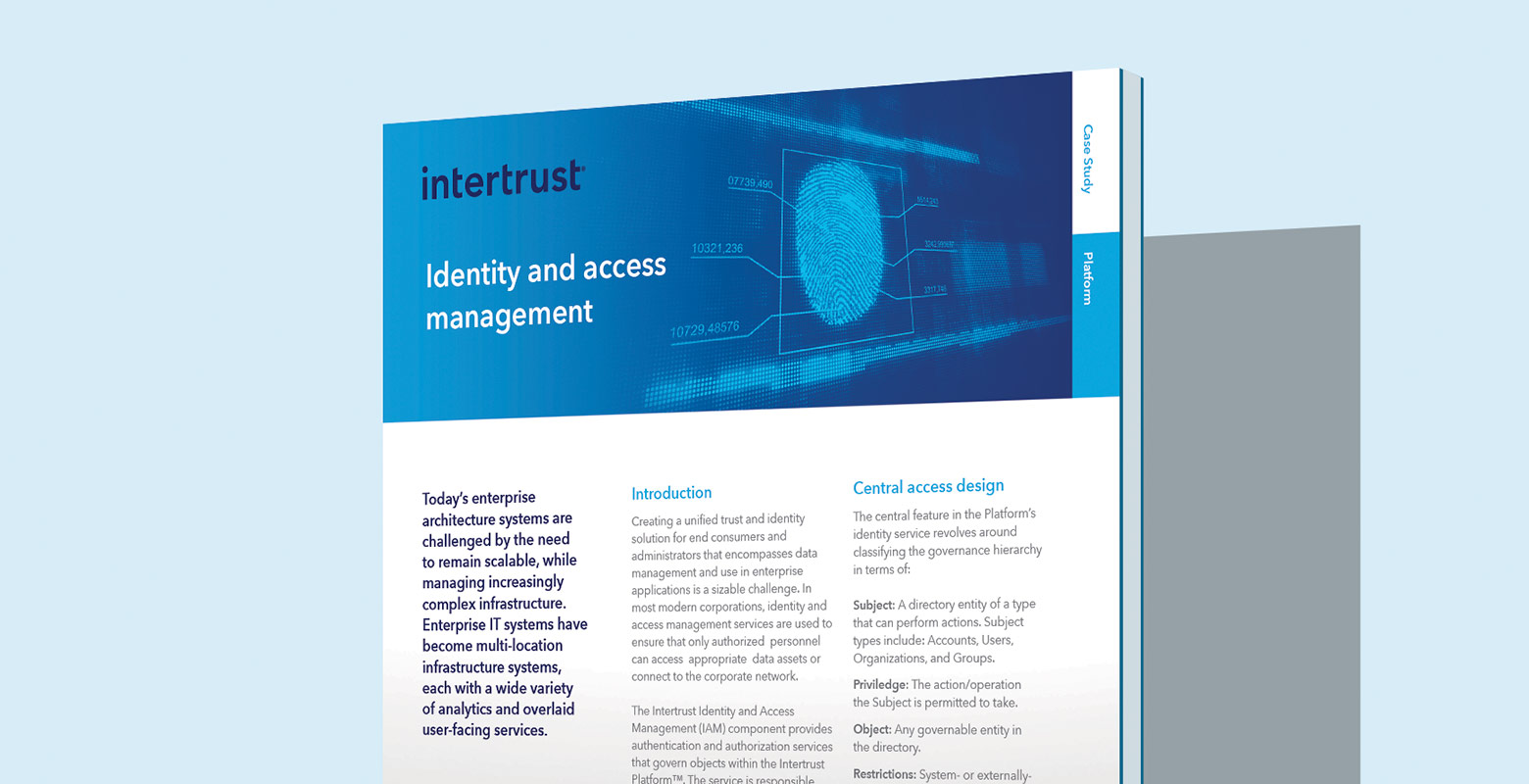 Intertrust Identity and Access Management – Intertrust Technologies